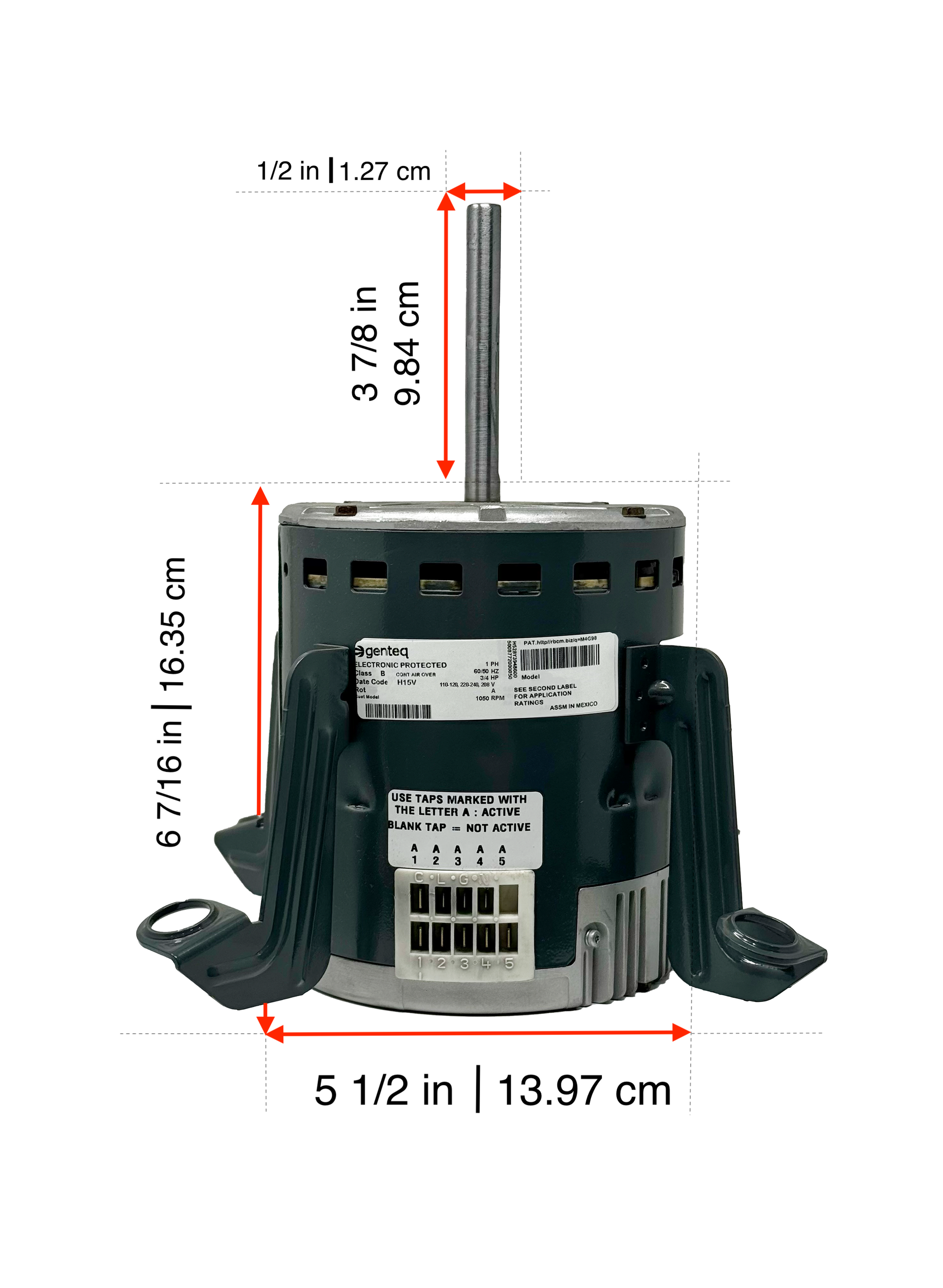 Day & Night HD46MR124 Blower Motor ECM X13 3/4 HP - United HVAC...