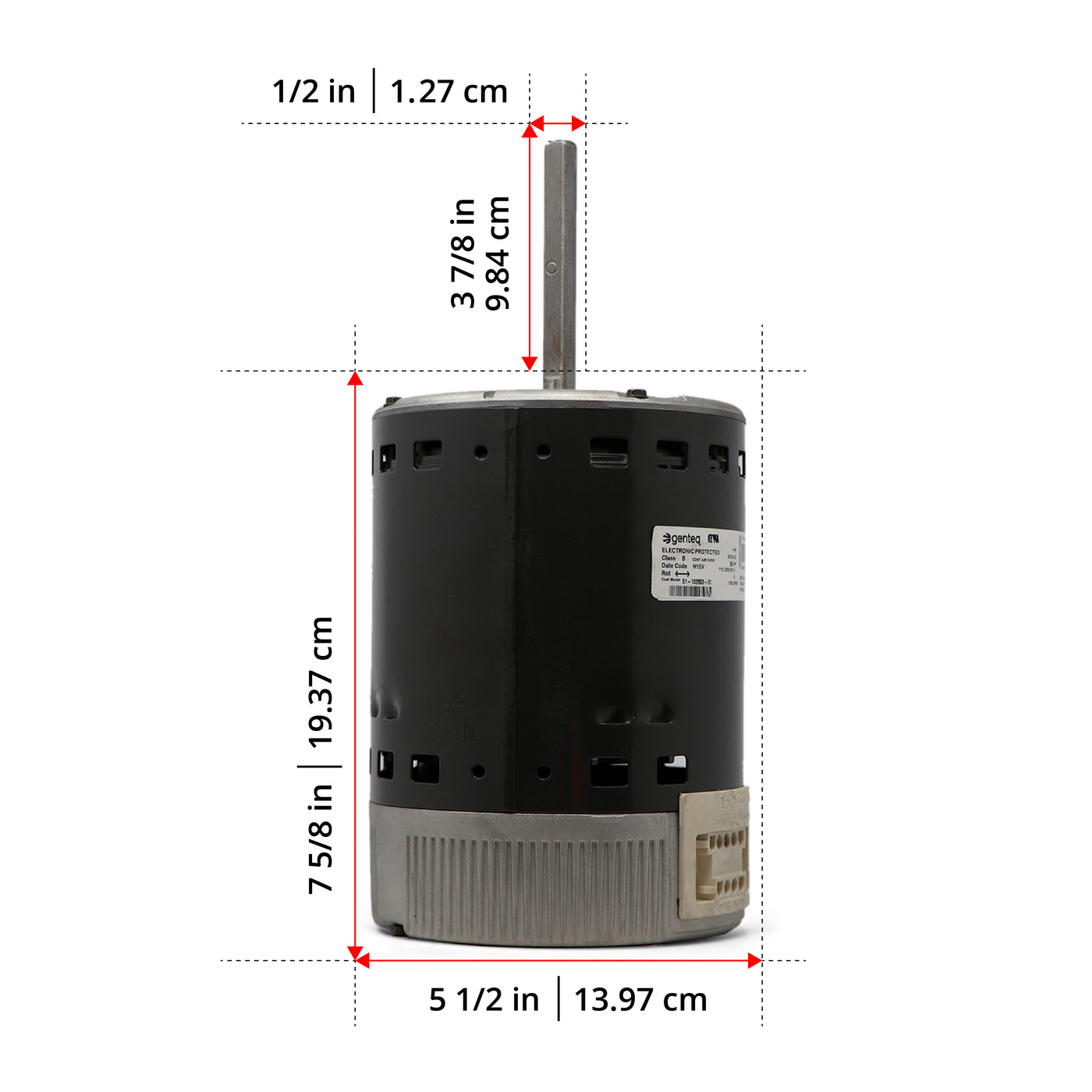 5SME39SXL3032 GE Genteq Blower Motor ECM 3.0 1 HP - United HVAC Motors