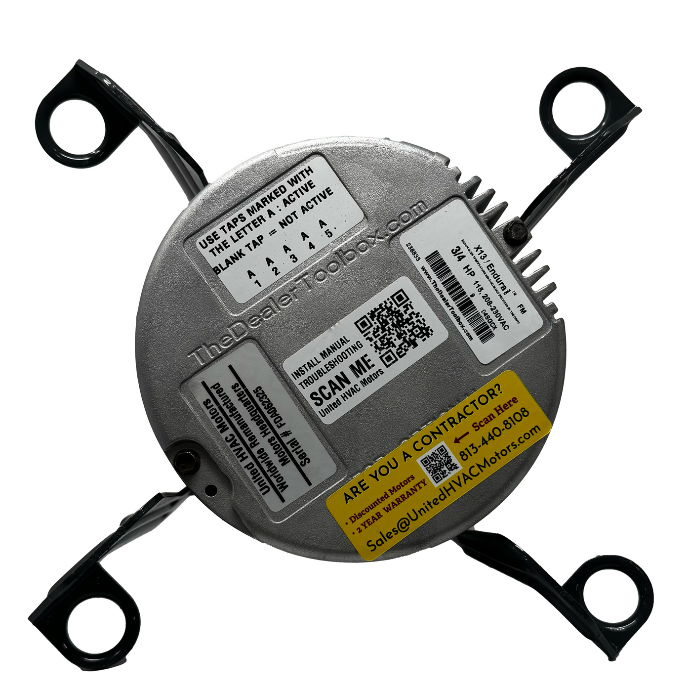 Carrier HD46MR124 Blower Motor ECM X13 3/4 HP - United HVAC Motors